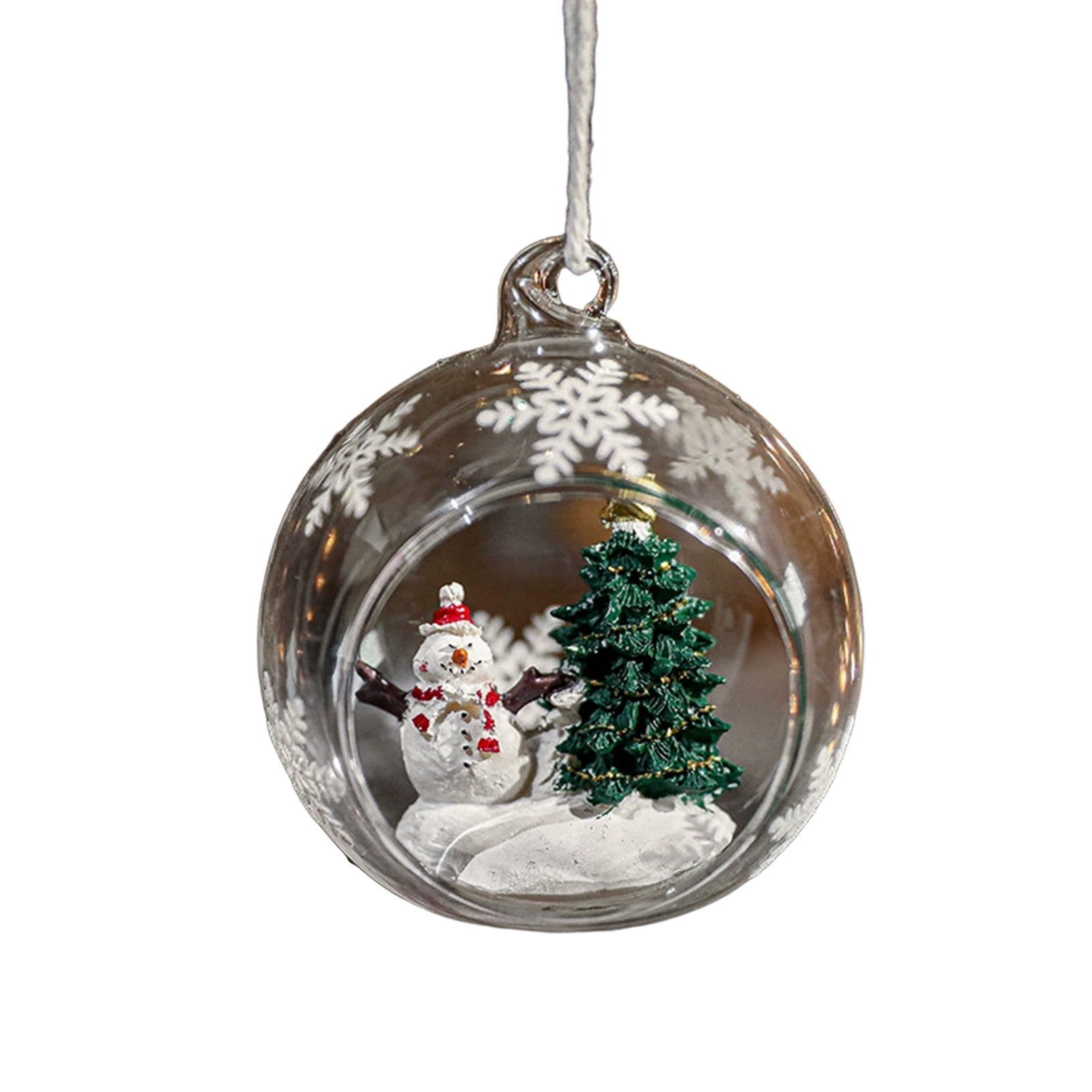 Christmas Ball Ornament Set with Glass Design for Tree Decoration ...
