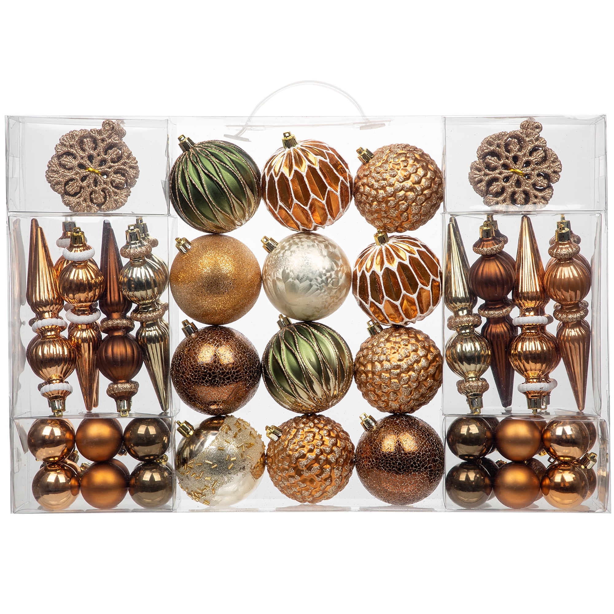 92pcs Christmas Ball Ornaments Christmas Tree Decoration Set with Srtings Shatterproof Christmas ...