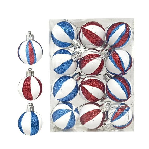 Christmas Ball Ornaments 12 pieces for Tree and Wall Decoration ...