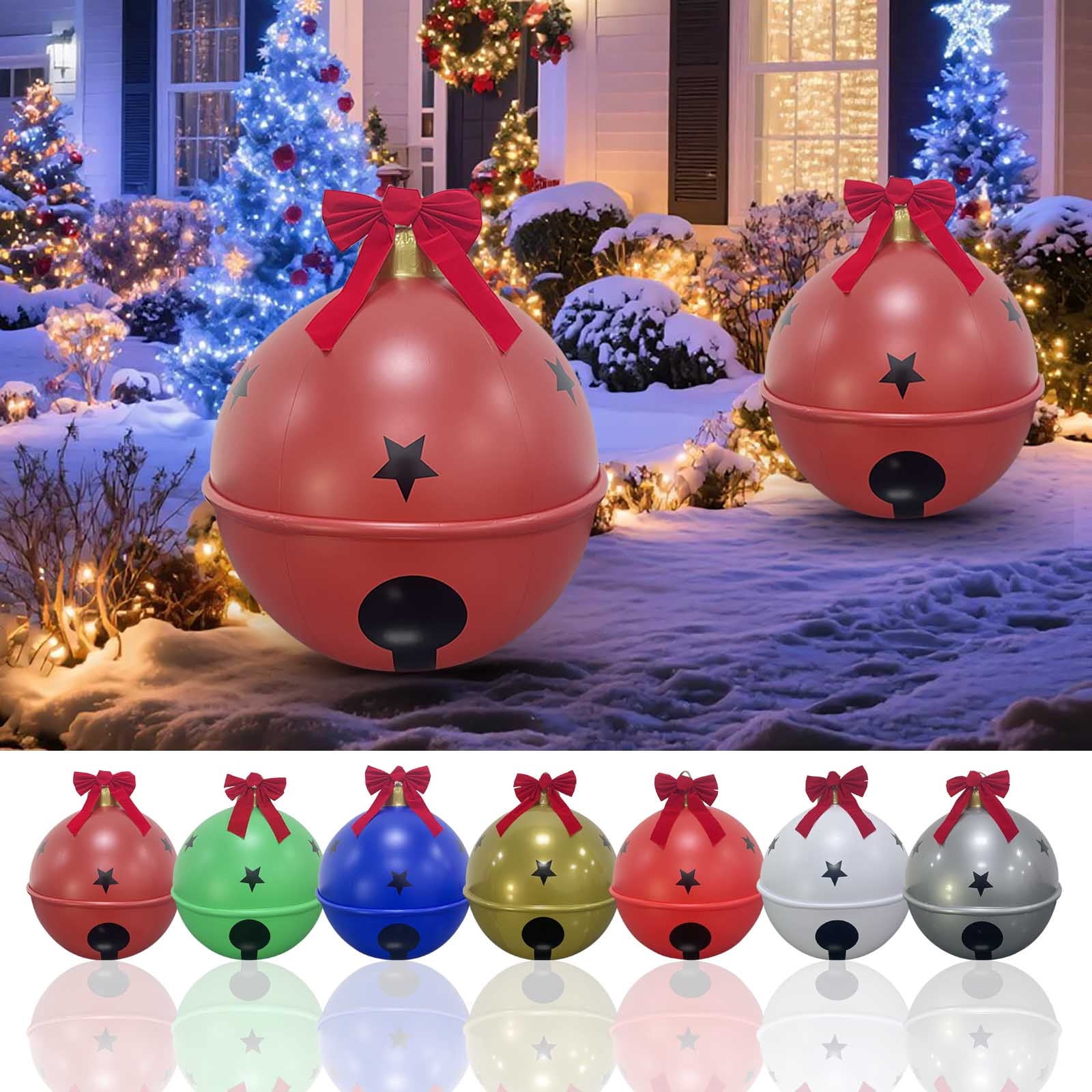 Christmas Ball Ornaments 23.62inch Large Inflatable Christmas Ball PVC ...