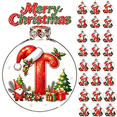 Christmas Ball Ornaments 26 Letter Personalized Hanging Pendant Warm ...