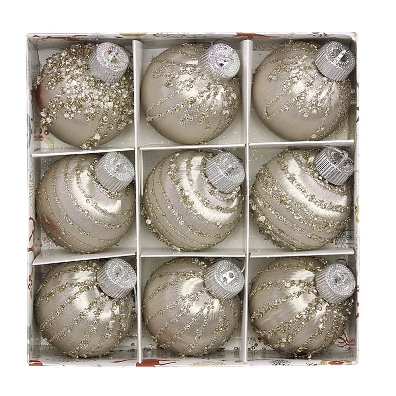 Christmas Ball Ornaments Set, 9ct 3.15In Elegant Christmas Ornaments ...