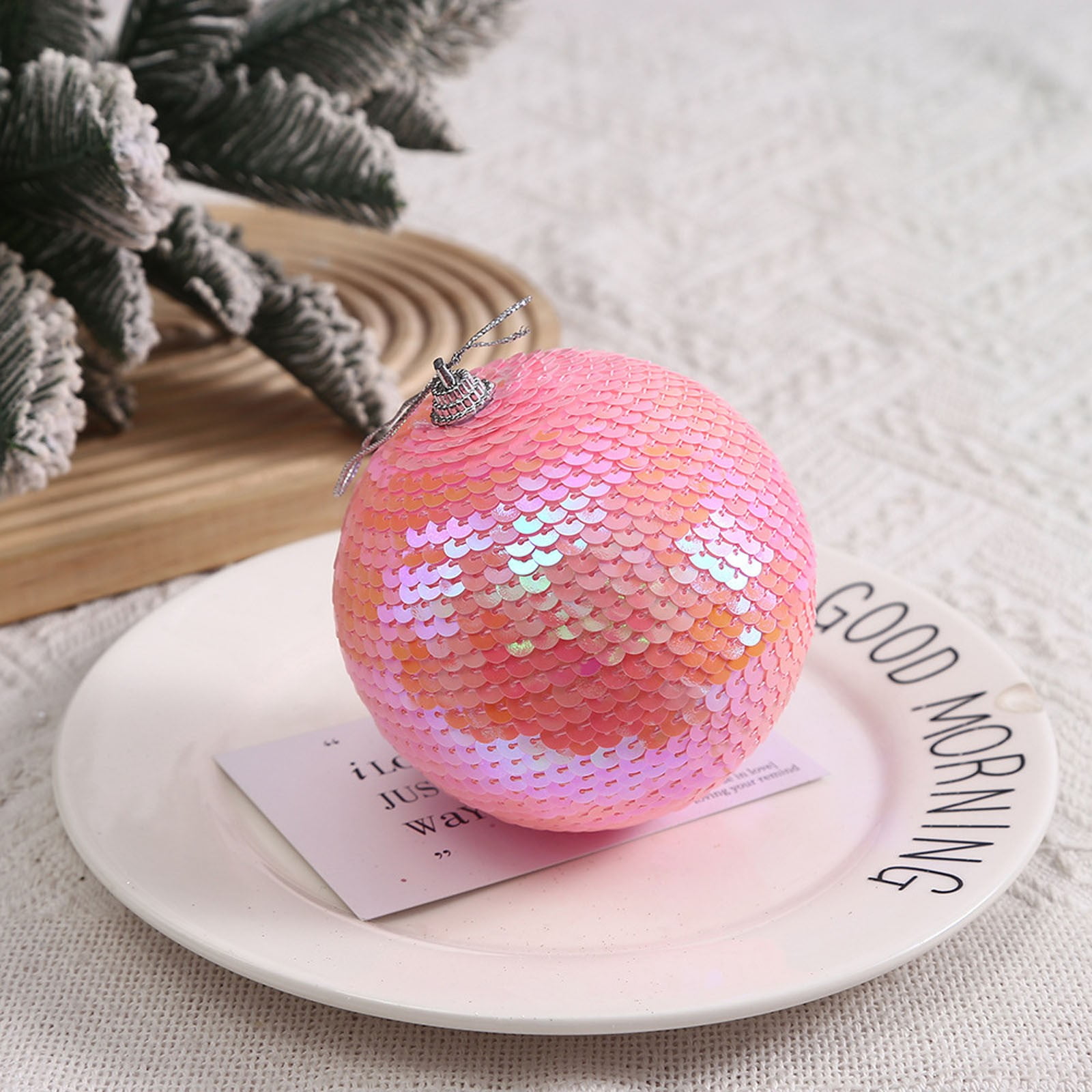 Christmas Ball Ornaments | Shatterproof Foam Plastic | Set of 3 Hanging ...