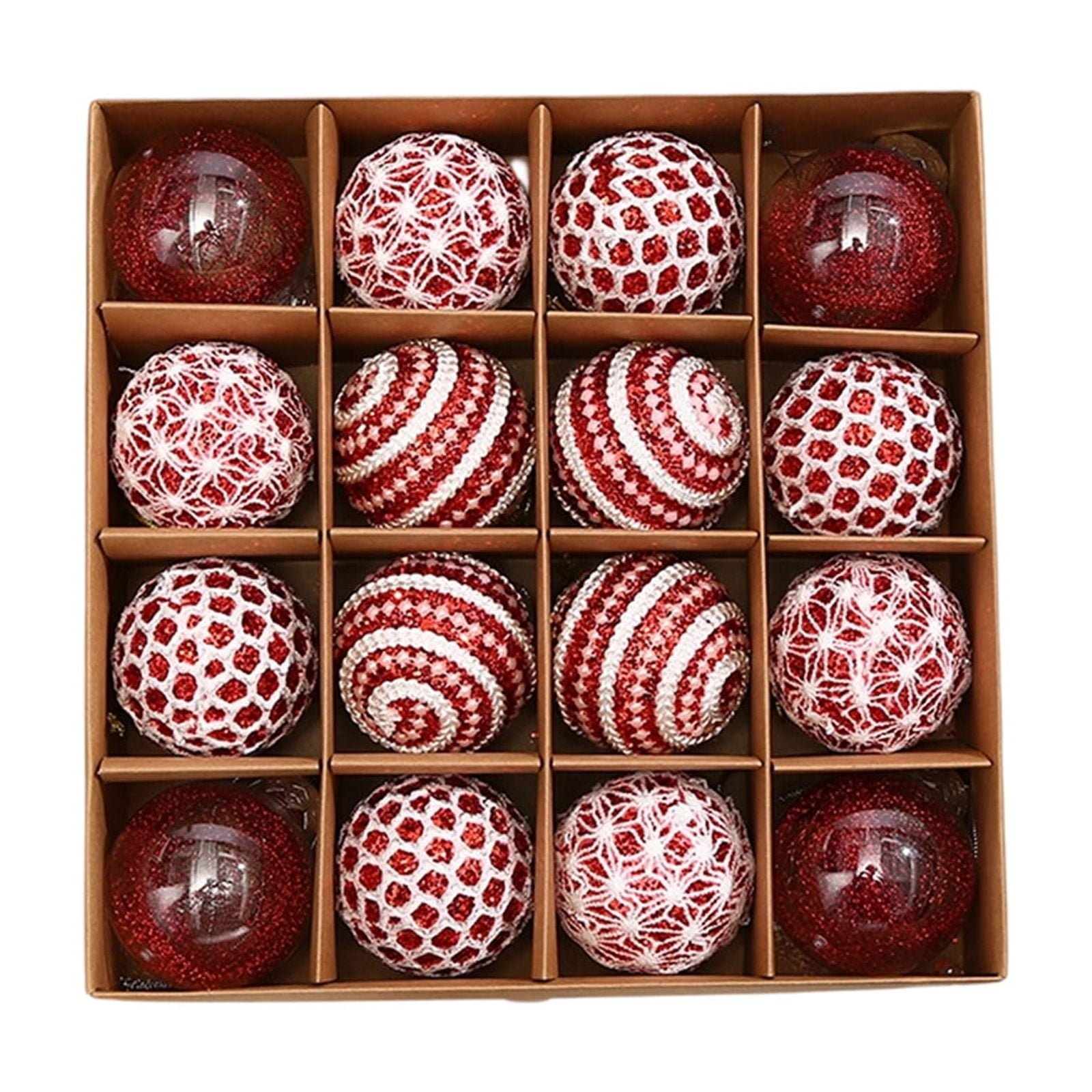 Christmas Ball Set For Tree Or Mantel Decor And Festive Keepsake ...