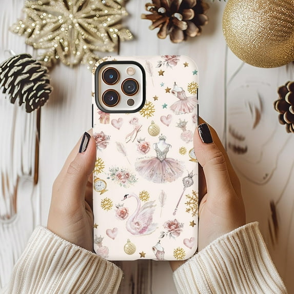 Christmas Ballerina Phone Case Coquette Balletcore Style with iPhone 17 ...