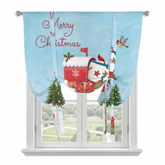 Christmas Balloon Curtains for Windows, Bedroom Curtains 54 Inch Length ...