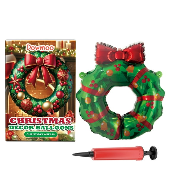 Christmas Balloon Decor Set with Stands - Inflatable Santa, Reindeer ...