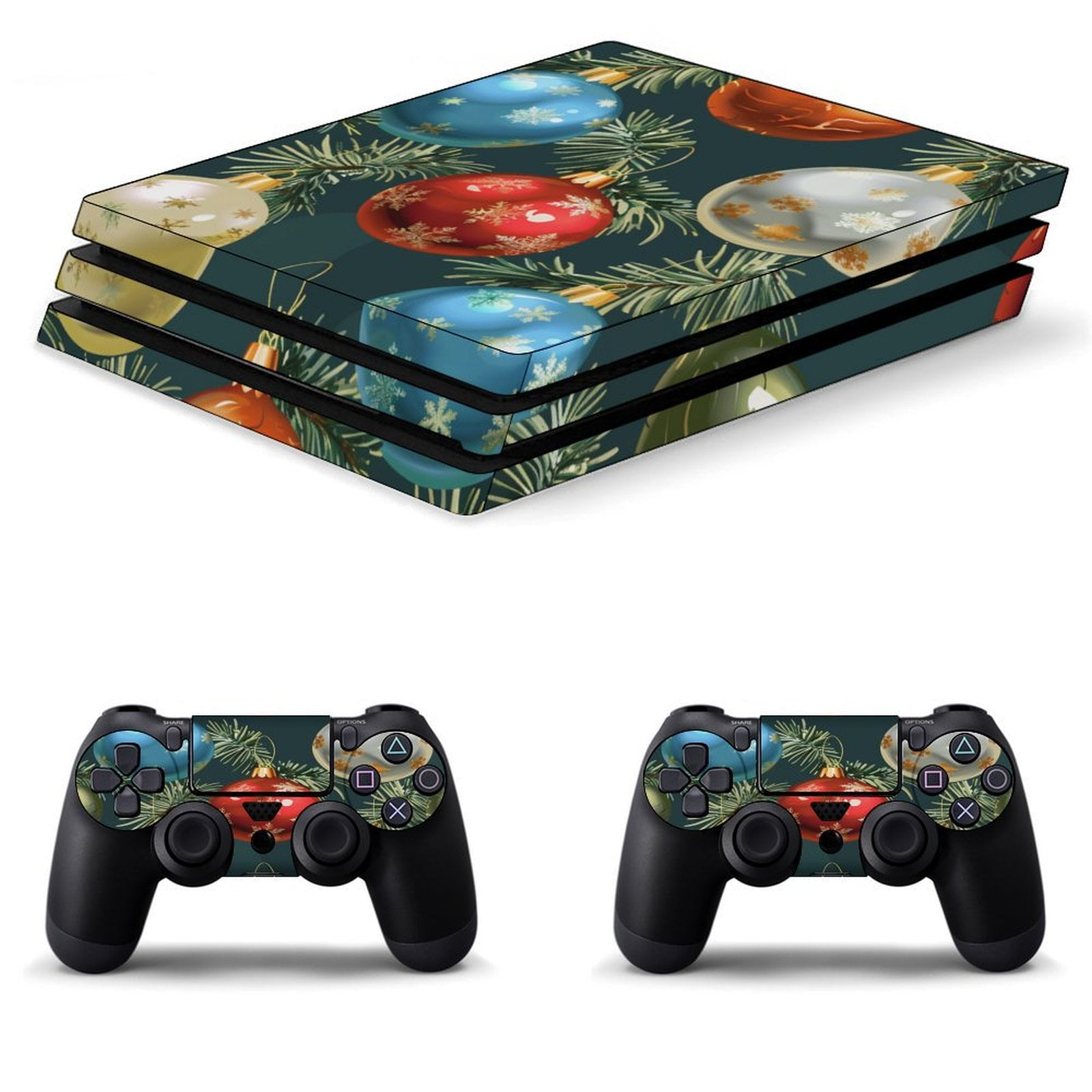 Christmas Balls Colorful PS4/PS4 Pro/PS4 Slim Skin Sticker For Console ...