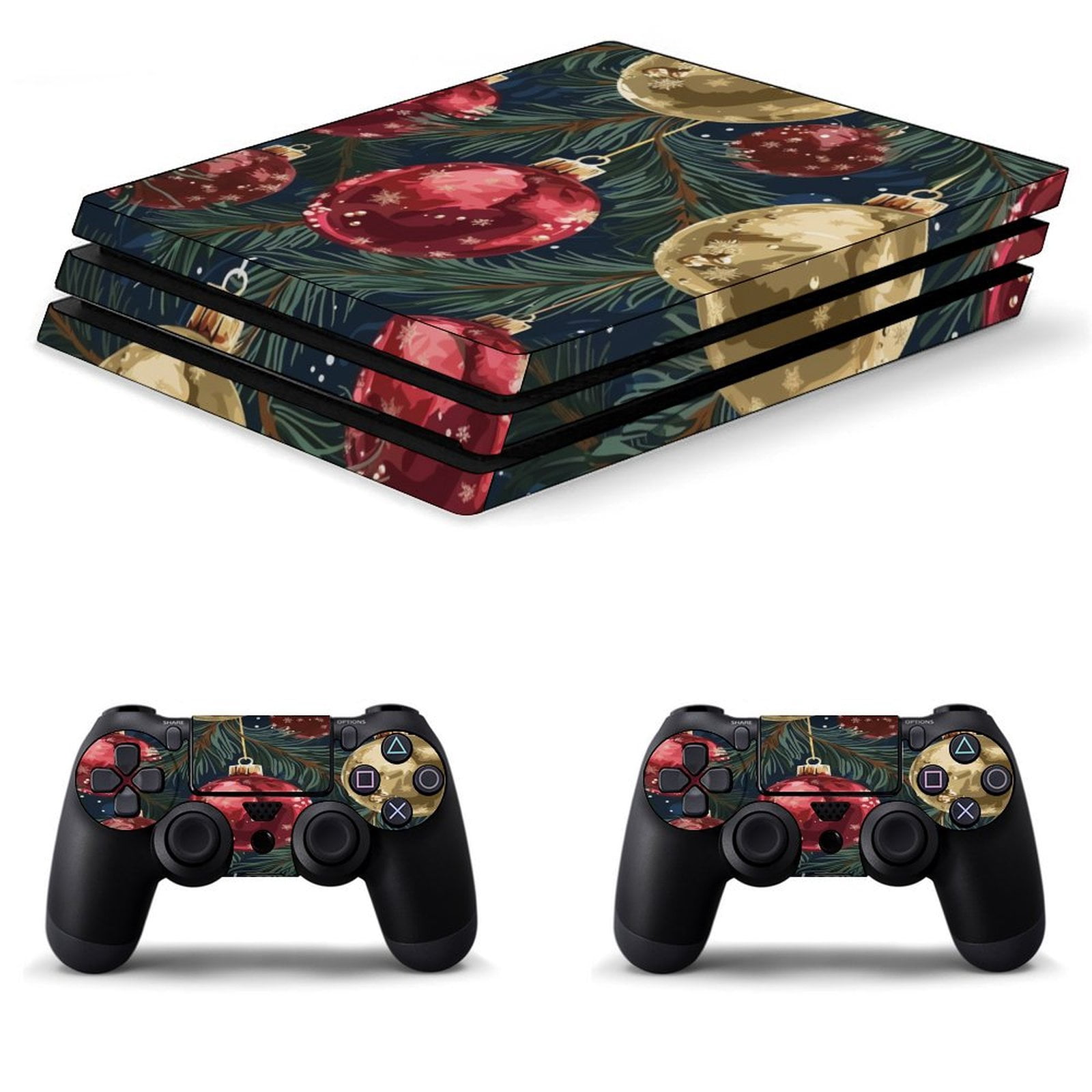 Christmas Balls Colorful PS4/PS4 Pro/PS4 Slim Skin Sticker For Console ...