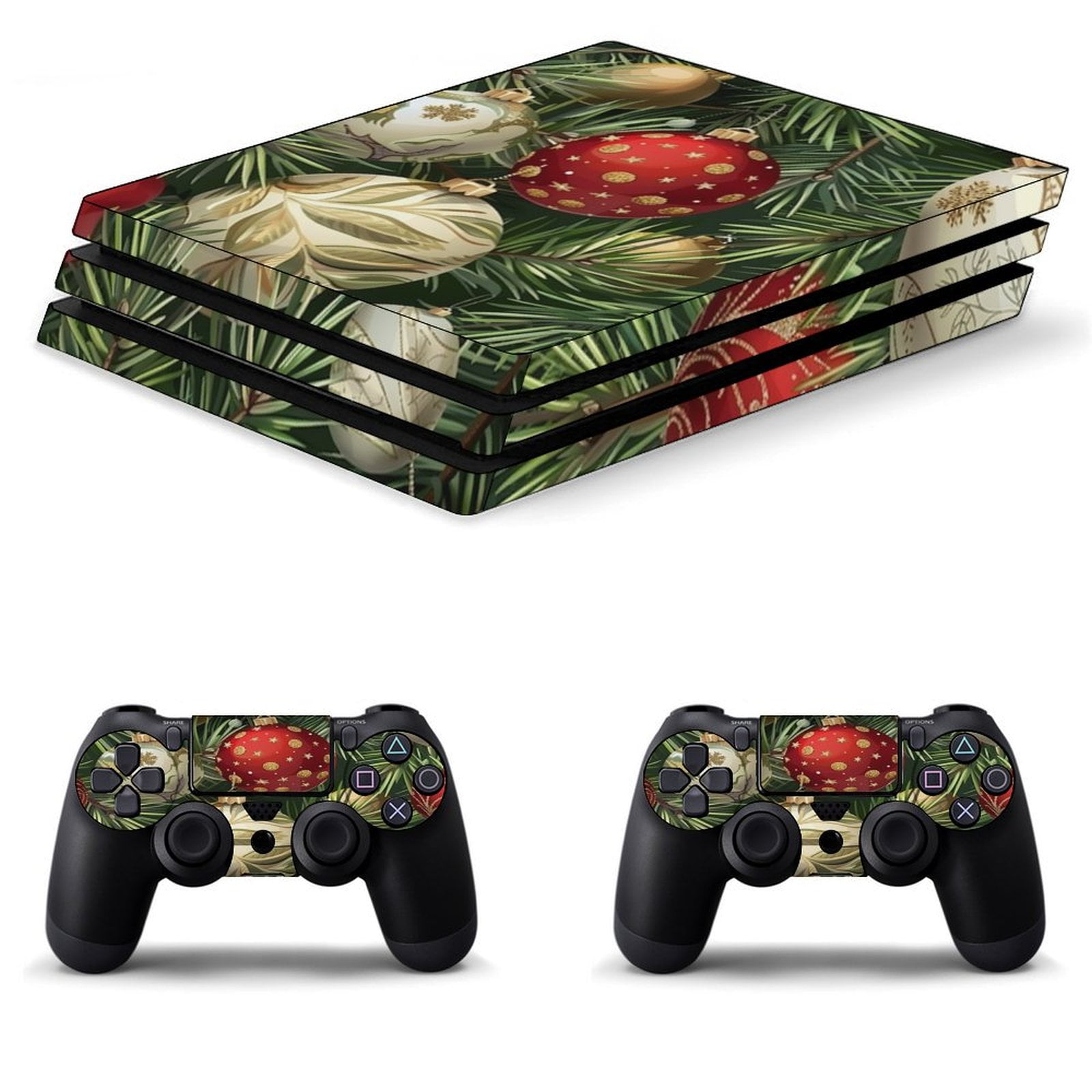Christmas Balls Colorful PS4/PS4 Pro/PS4 Slim Skin Sticker For Console ...