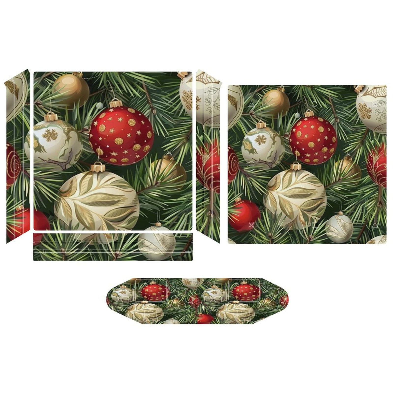 Christmas Balls Colorful PS4/PS4 Pro/PS4 Slim Skin Sticker For Console ...