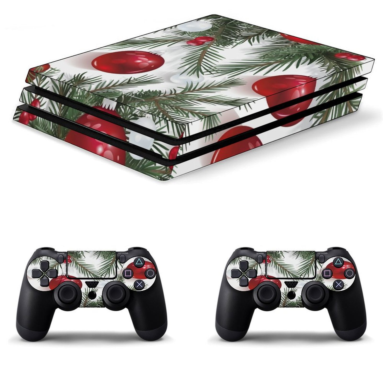Christmas Balls Colorful PS4/PS4 Pro/PS4 Slim Skin Sticker For Console ...