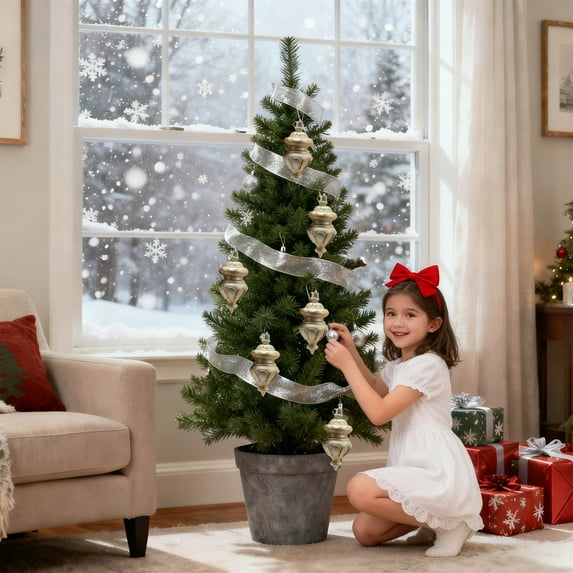 Christmas Balls Decorations Set - Shatterproof Plastic Holiday ...