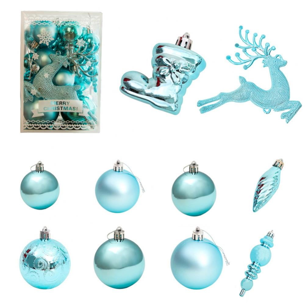 Christmas Balls Ornament - 30-Pack Assorted Shatterproof Tree Ornaments ...