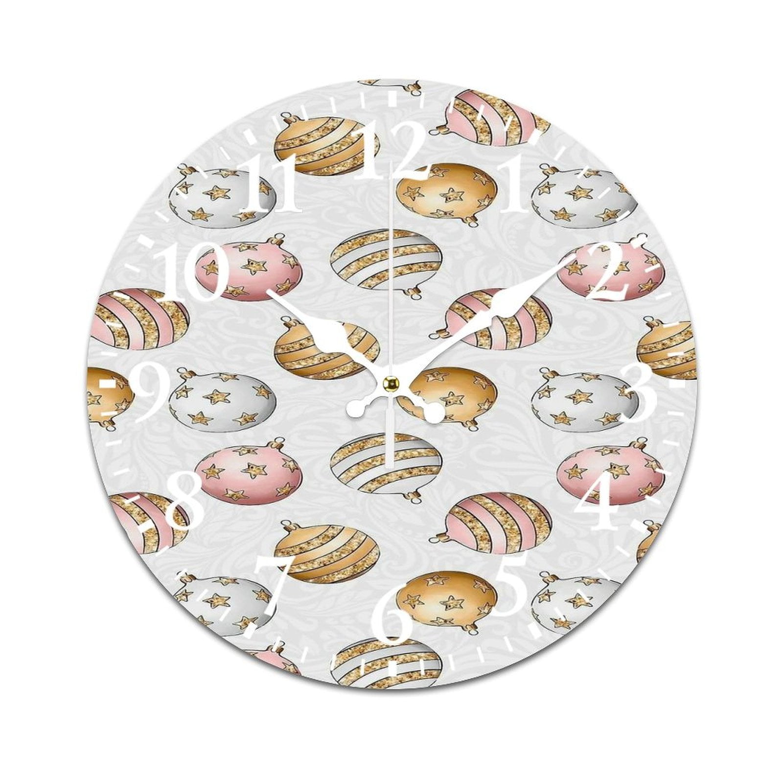 Christmas Balls Wall Clock Modern Design Clocks Wall Hanging Home ...