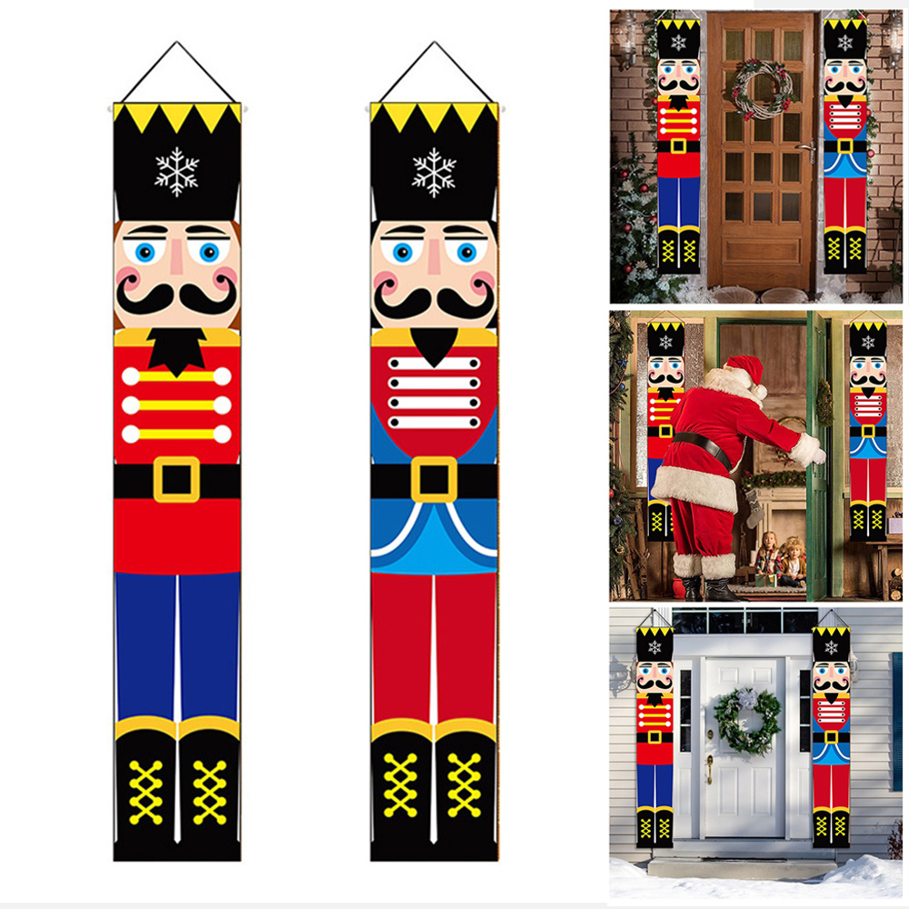 Christmas Banner Decorations, Life Size Soldier Model Porch Signs ...