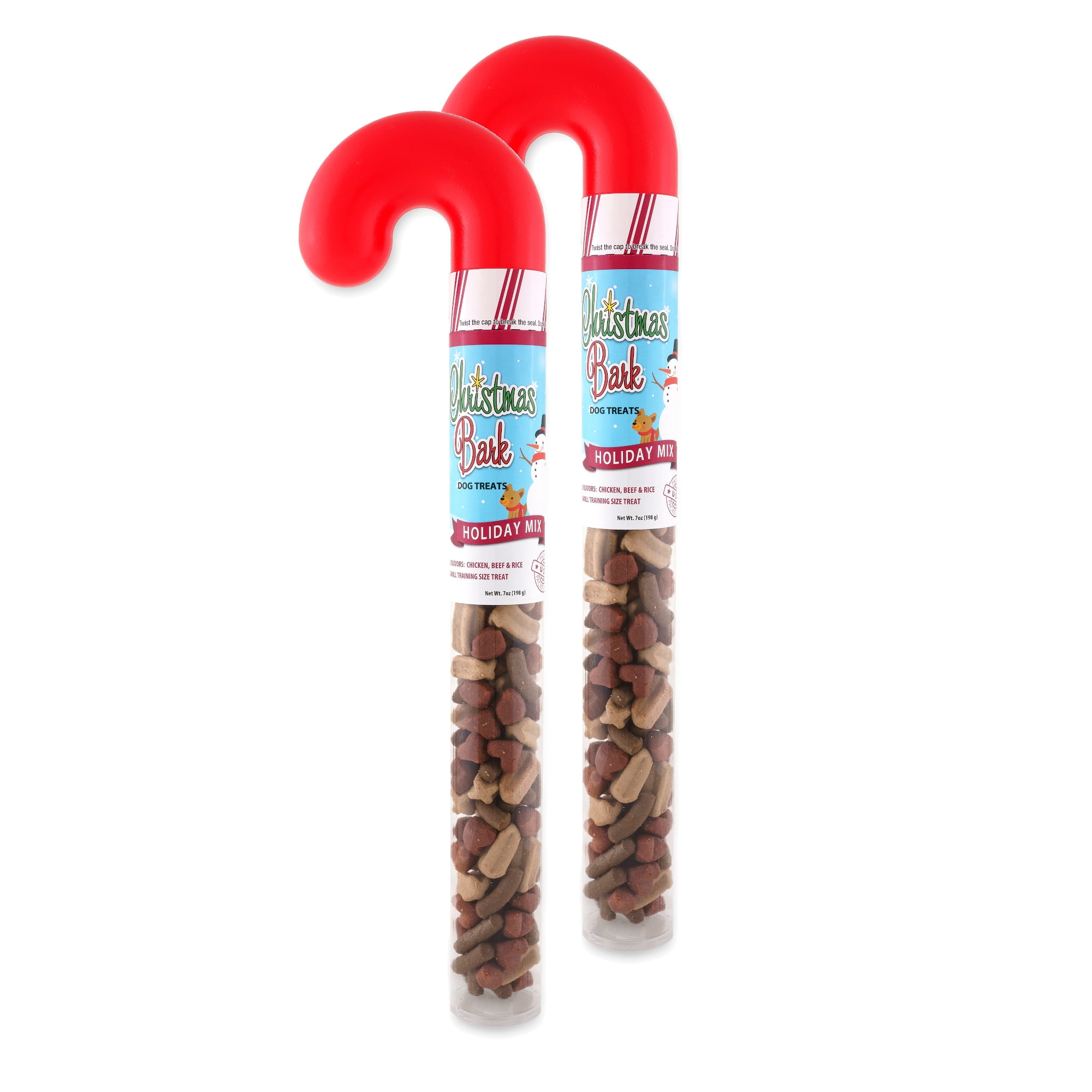 Christmas Bark Holiday Mix Candy Cane Dog Treats 7 oz (2 Pack ...