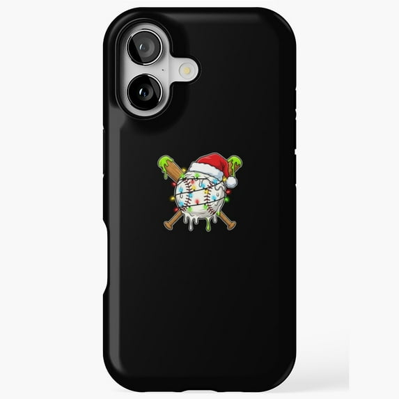 Christmas Baseball Drip Player Kids Phone Case for iPhone 17 16 15 14 ...
