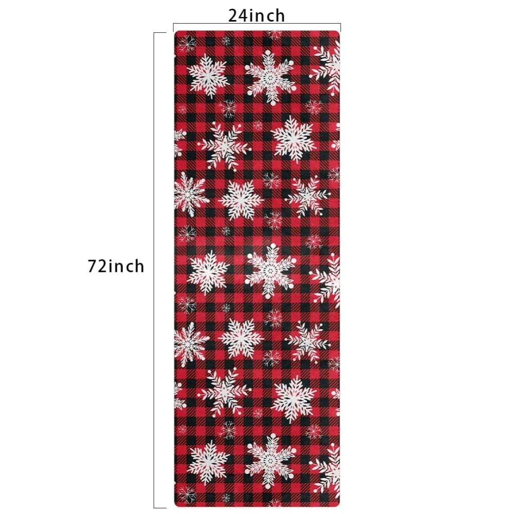 Christmas Bath Mat, Christmas Bathroom Decor, Red Bathroom Rugs, Extra ...
