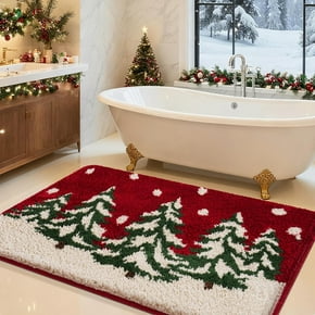 Christmas Bathroom Rugs