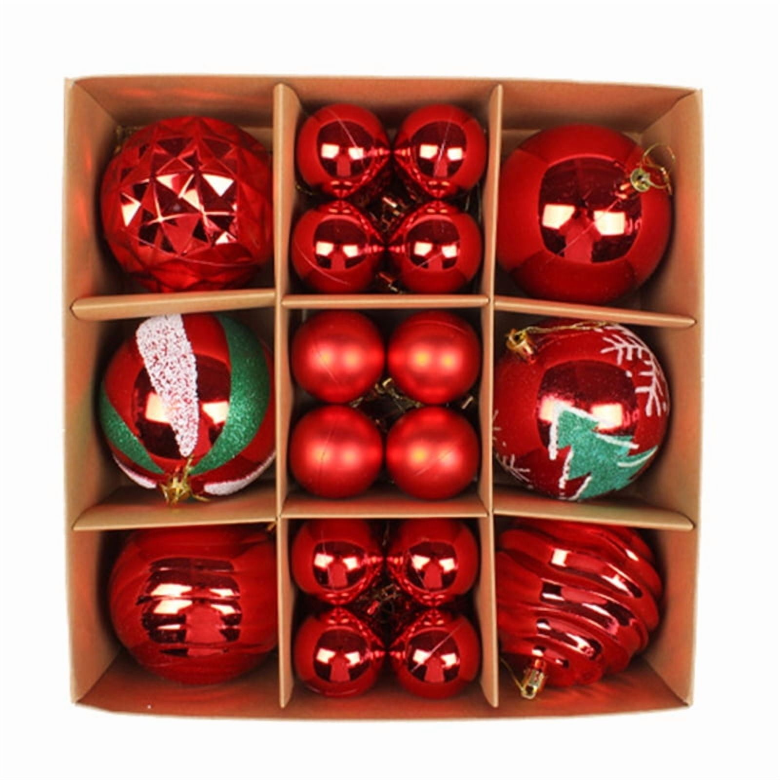 Christmas Bauble Set of 30 Christmas Tree Baubles Box Package Tree ...