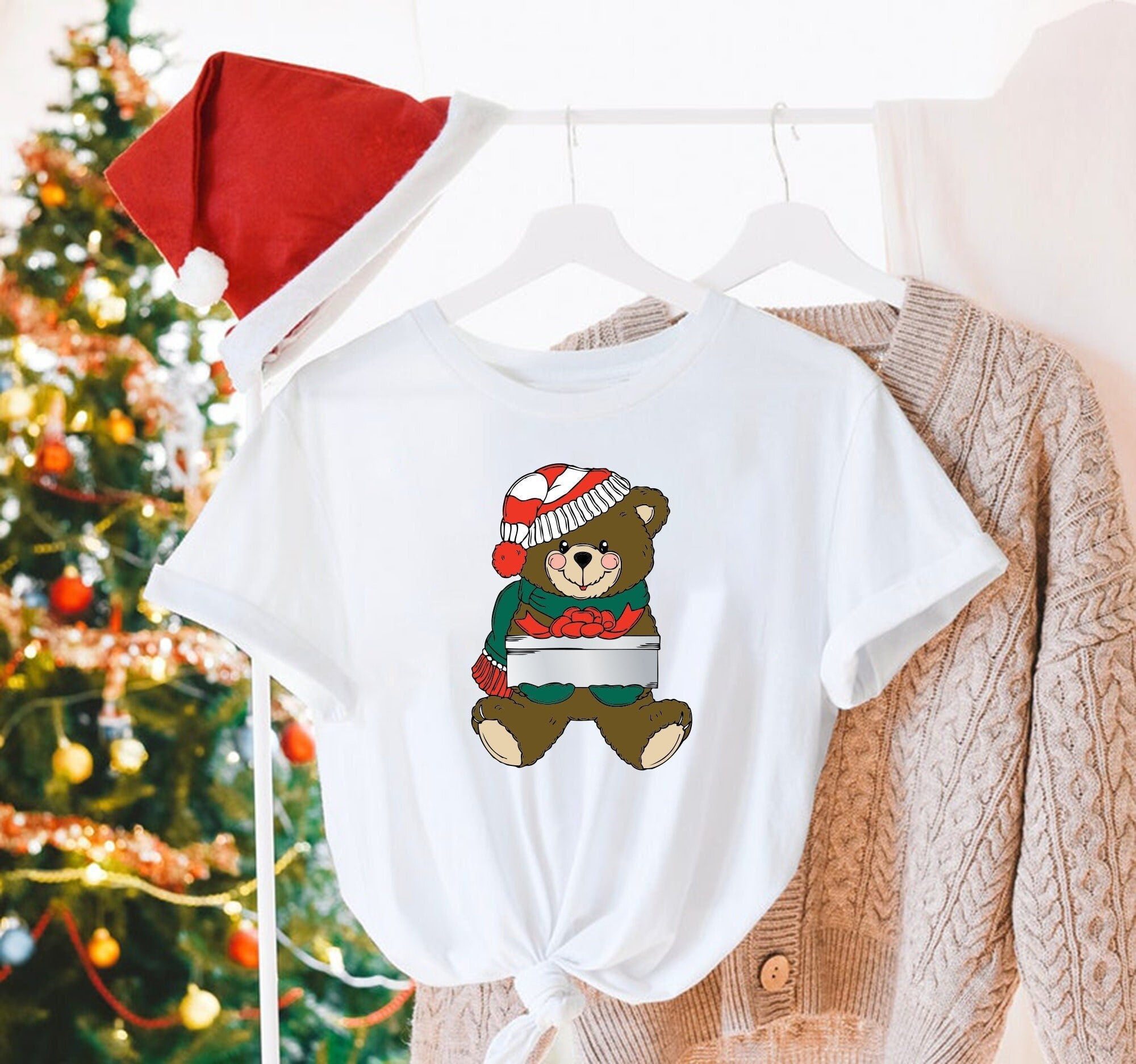 Christmas Bear Shirt, Cute Bear Shirt, Funny Christmas Shirt, Christmas ...