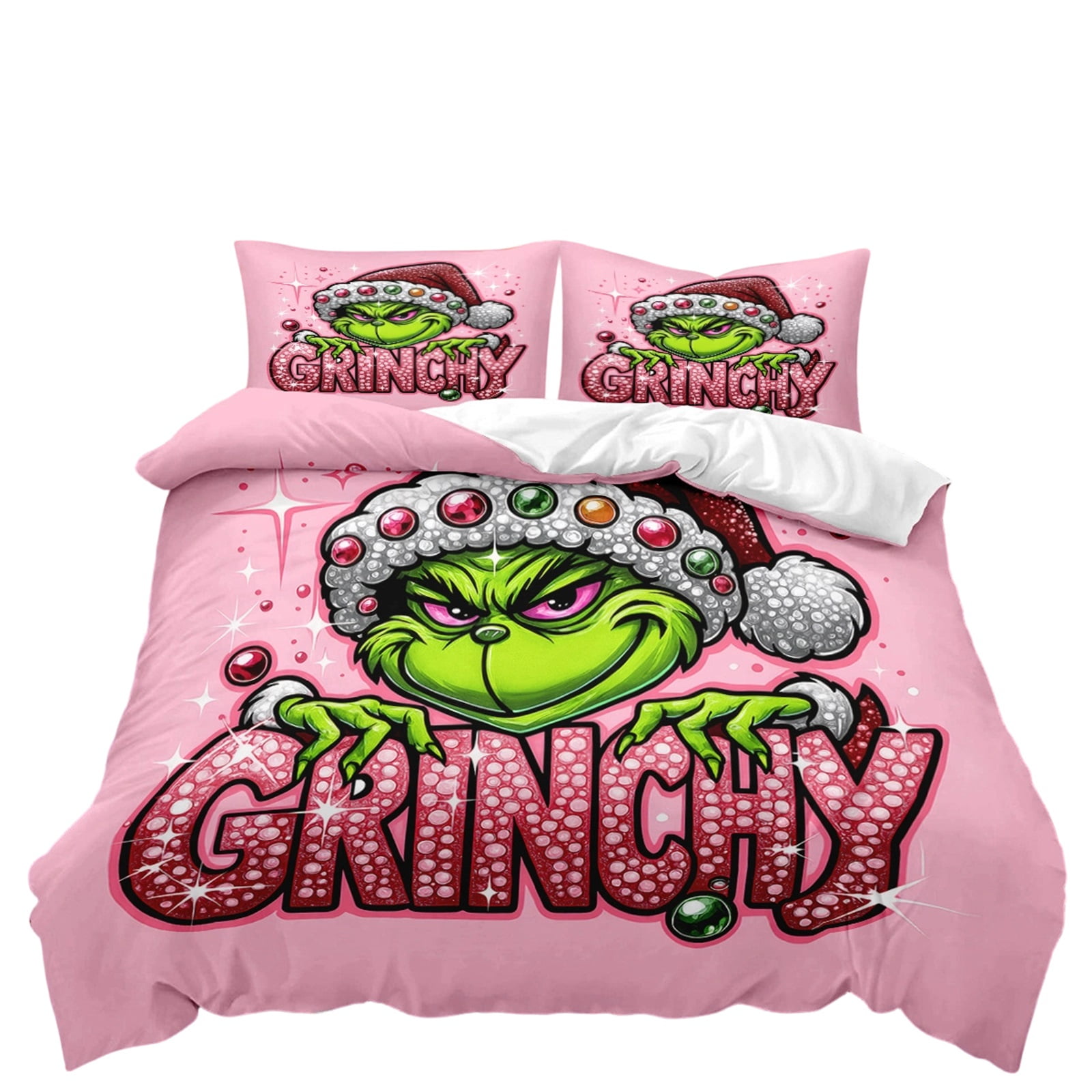 Christmas Bedding, Grinch Decor, Grinch Christmas Decorations, Three ...