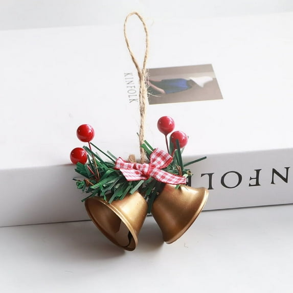Christmas Bell Hanging Ornaments 1 Pack Gold Decorative Tree Bells for ...