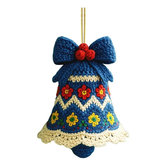 Christmas Bell Ornament, 3.14 Inch Christmas Tree Decorations, 2D ...