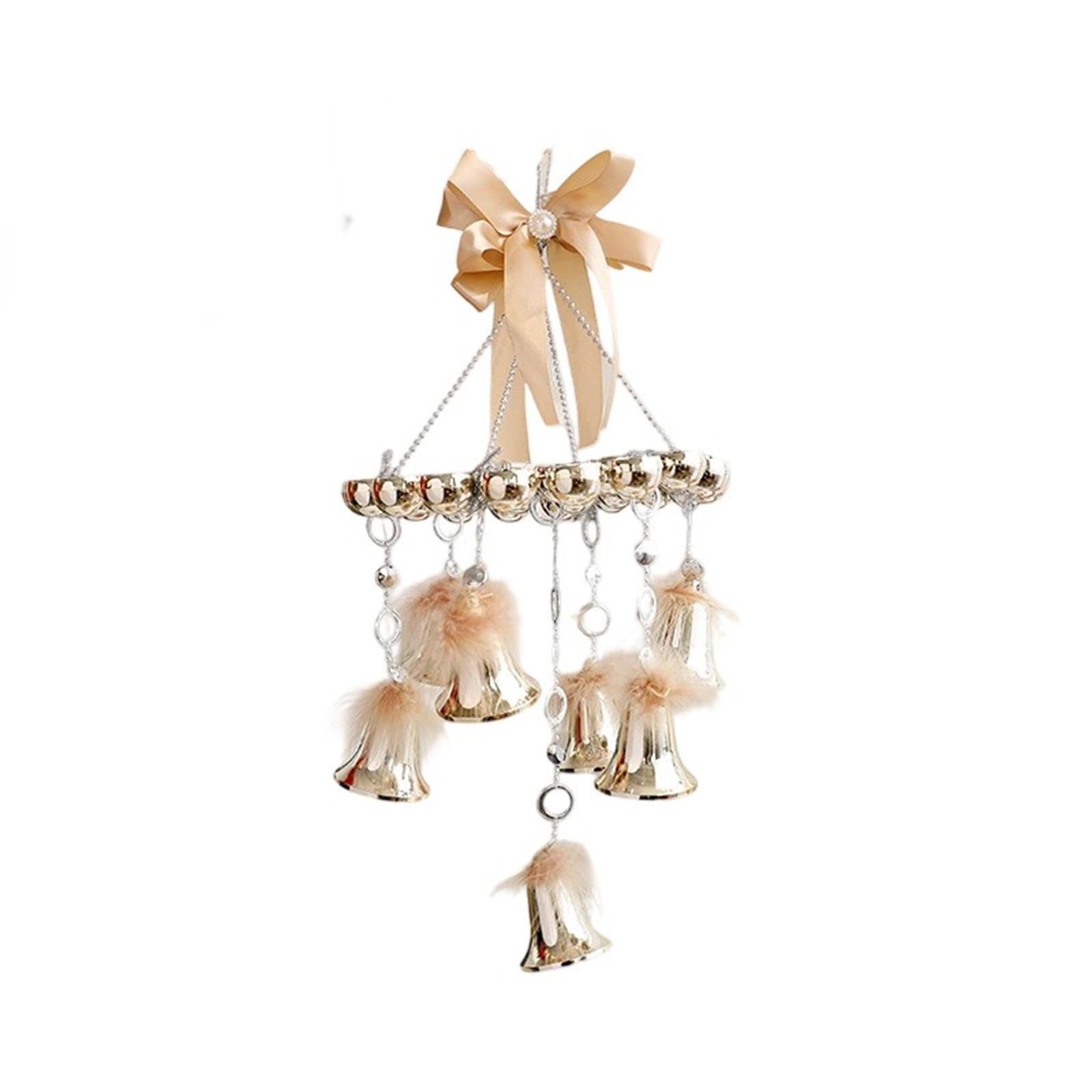 Christmas Bell Ornament with Bow - Jingle Bells for Christmas Tree ...