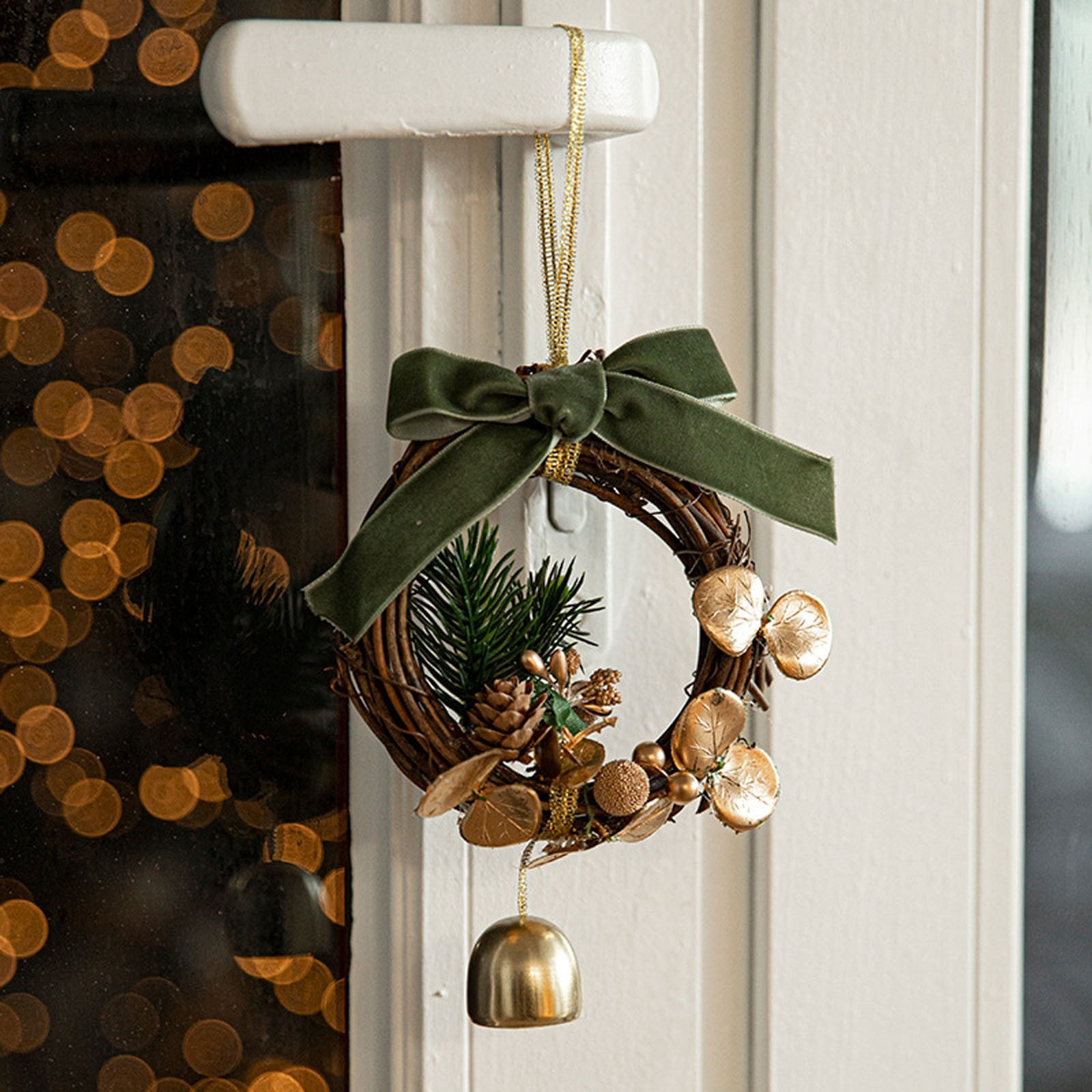 Christmas Bell Ornaments,Gold Christmas Bells, Christmas Tree Wreath ...
