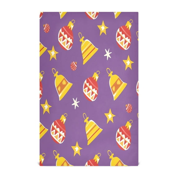 Christmas Bell Pattern Kitchen Towels Dishcloth Decorative Waffle ...