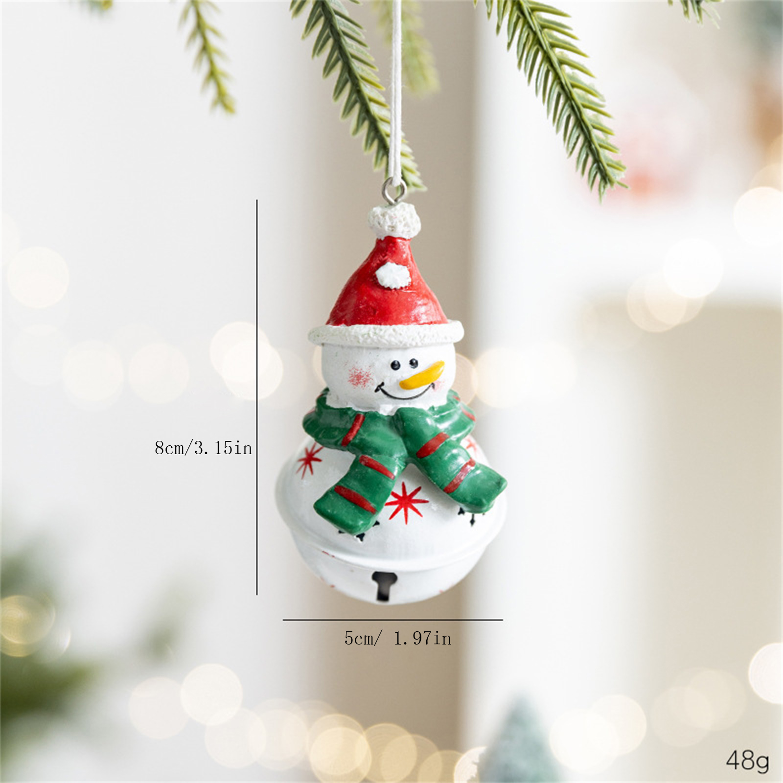 Christmas Bell Pendant, Metal Christmas Bell Ornaments, Snowman/Elk/Old ...