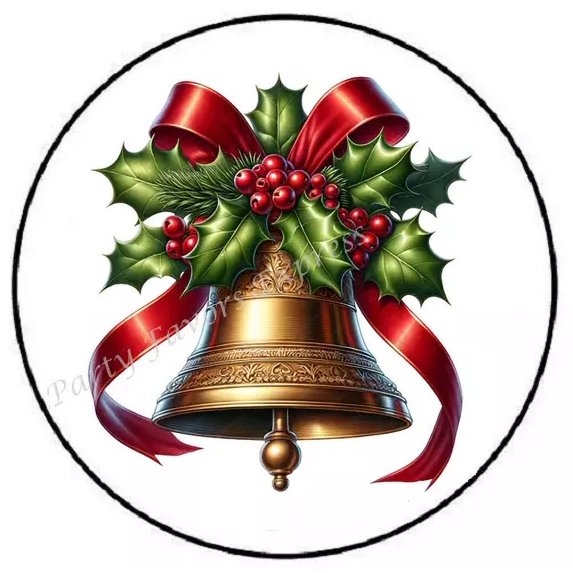 Christmas Bell Stickers Party Favors Phone Decal Water Bottle Stickers ...