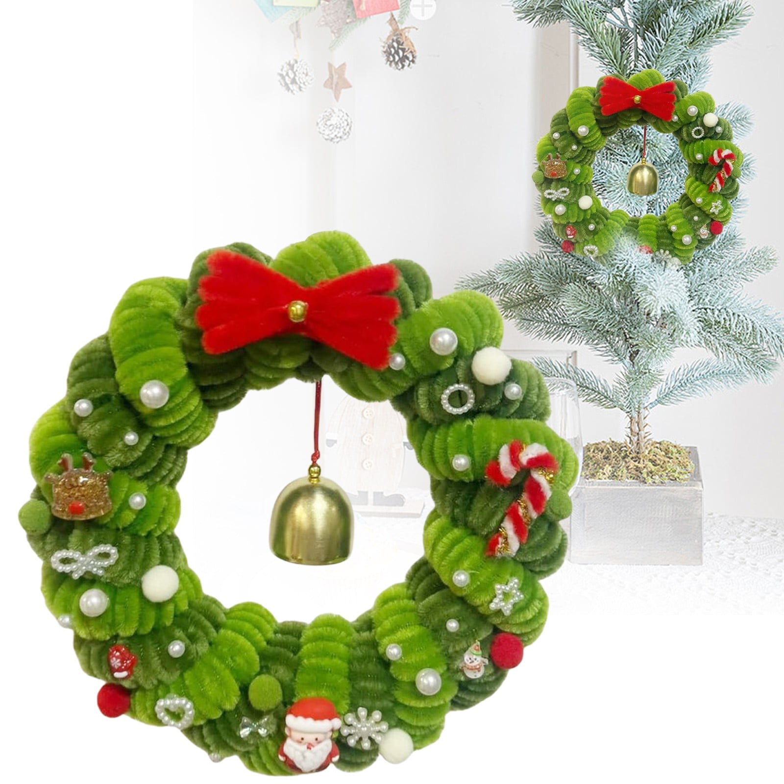 Christmas Bell Wreath Making Kit, Christmas Decoration, Creative ...