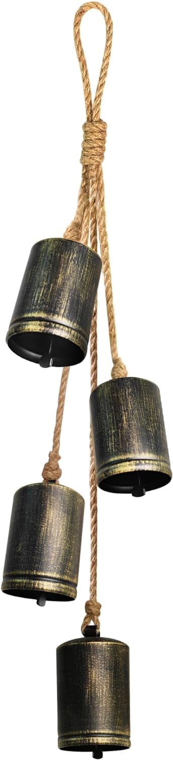 Christmas Bells for Decoration, Bronze Vintage Rustic Bells Set of 4 ...