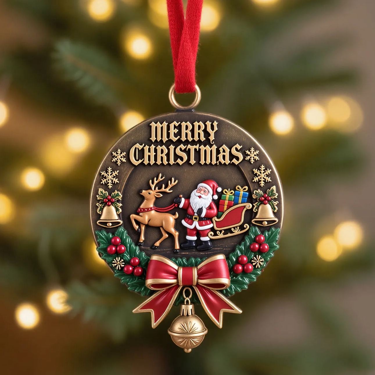 Christmas Bells Decoration Pendant - Festive Hanging Ornament for ...
