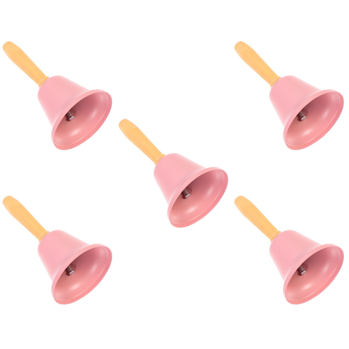 Christmas Bells Restaurant Call Hotel Dish Iron Wood Small Hand Ringing ...