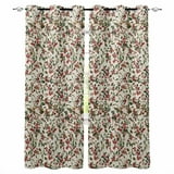 Christmas Berry Blackout Curtains | Light Blocking Print Window ...