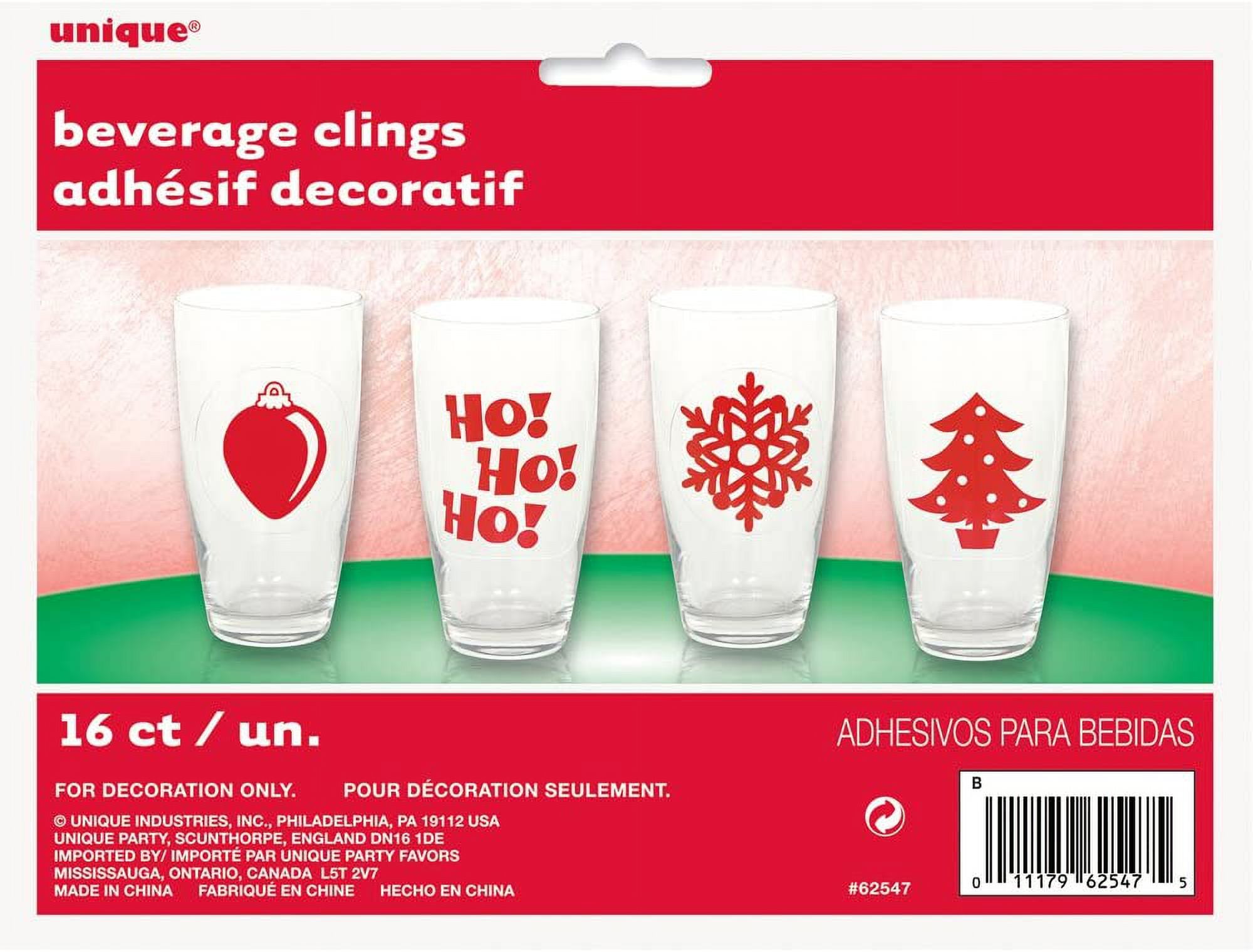 Christmas Beverage Clings, 16-Count - Walmart.com