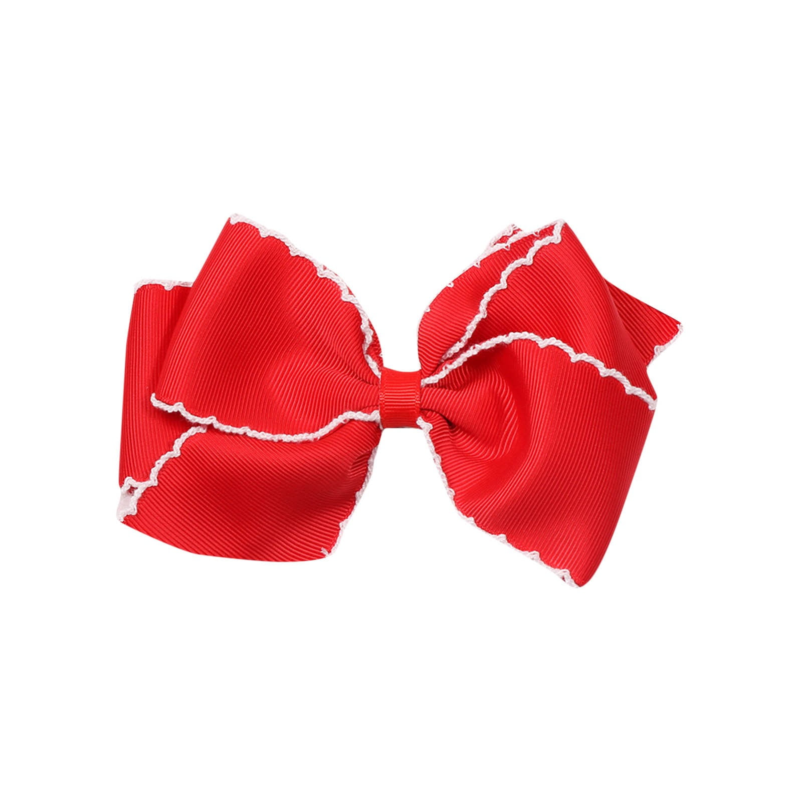 Christmas Big Red Furry Big Bow Head Winter Style Wide Brimmed Head ...