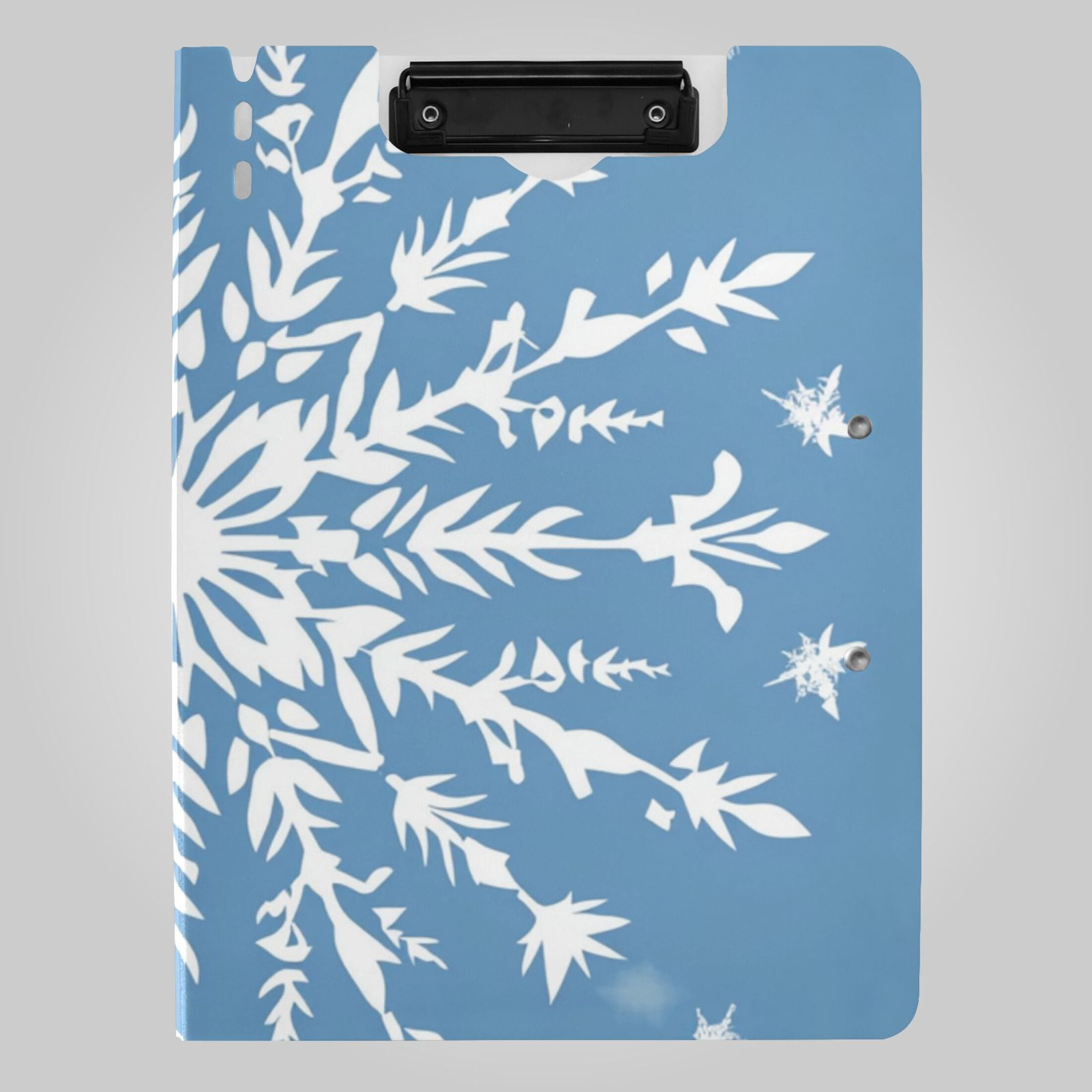 Christmas Big Snowflakes Foldable Binder Folder Clipboard with Pen Slot ...