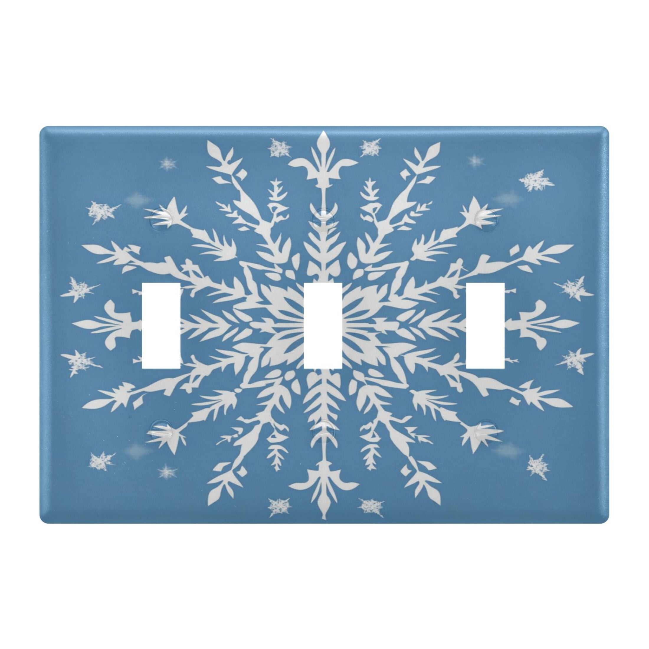 Christmas Big Snowflakes Light Switch Cover Electrical Outlet Cover ...