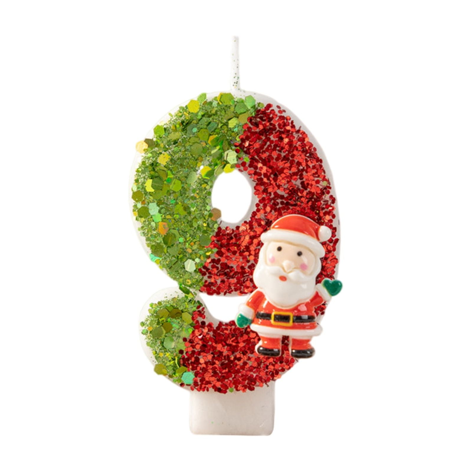 Christmas And Birthday Themed Number Candles For Cake Decorating ...