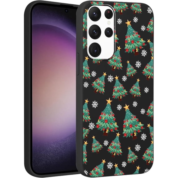 Christmas Black Print Phone Case for Samsung Galaxy S22+ 5G 6.6", with ...