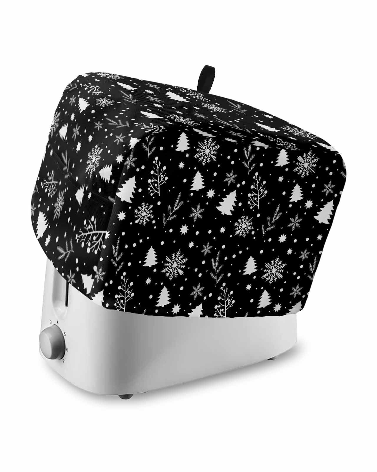 Christmas Black Toaster Cover 4 Slice, Large Kitchen Appliance Covers ...