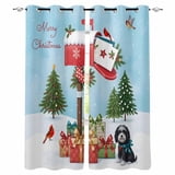 Christmas Blackout Curtains for Bedroom/Living Room, Thermal Insulated ...