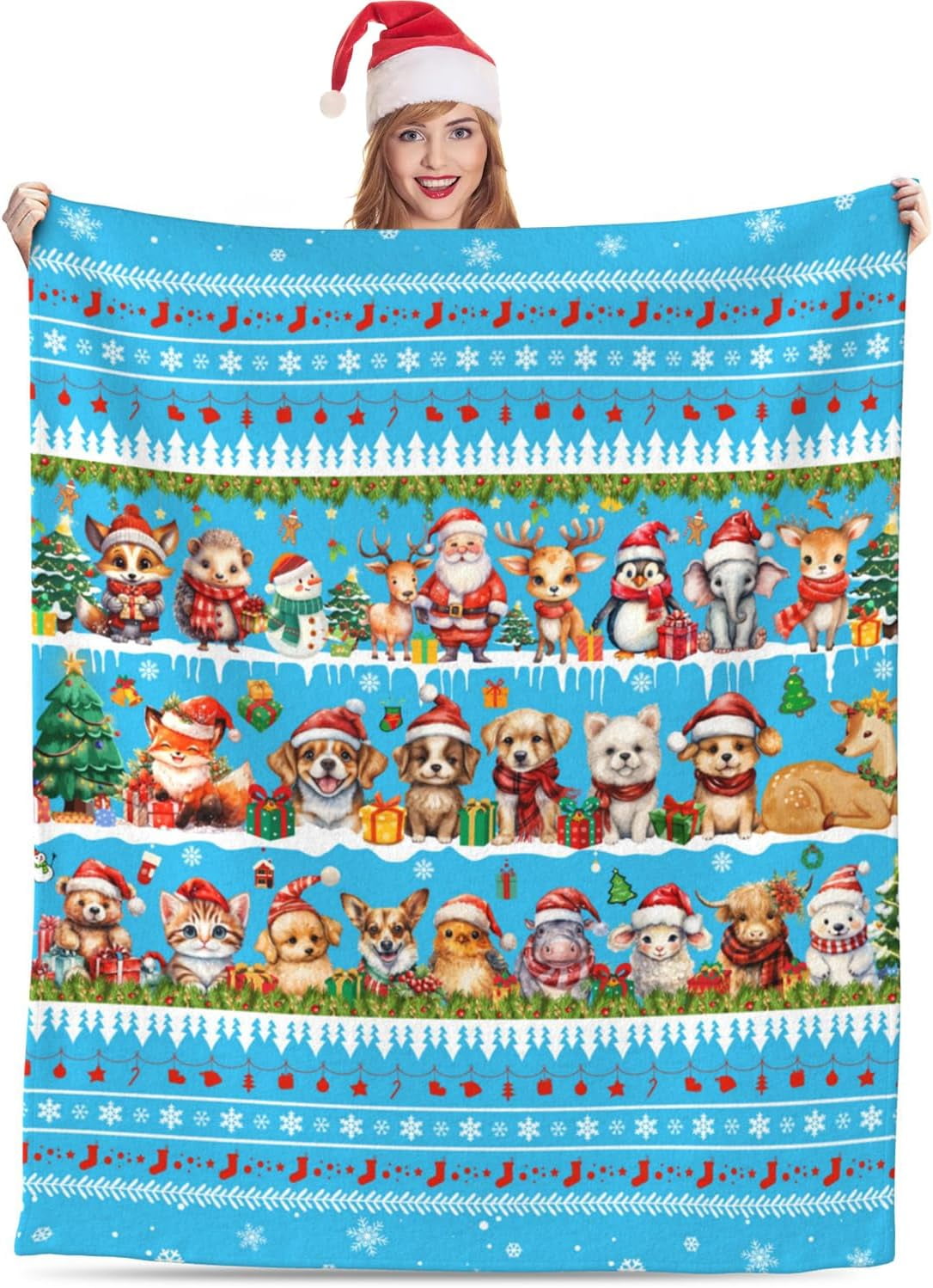 Christmas Blanket Gifts, Christmas Throw Blanket Printed Flannel ...