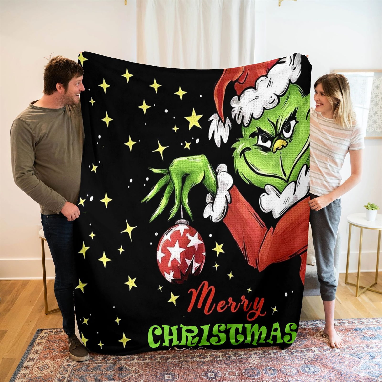 Christmas Blanket, Grinch Throw Blanket, Grinch Blanket, Grinch ...