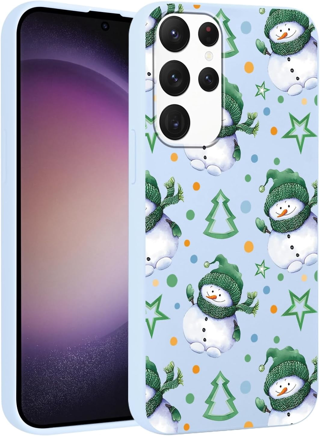 Christmas Blue Print Phone Case for Samsung Galaxy S23+ 5G 6.6", with ...